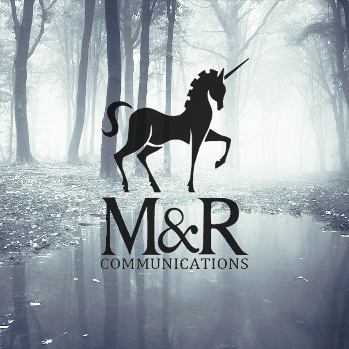 Logo treatment for M & R Communications, a semi-conductor importer ...